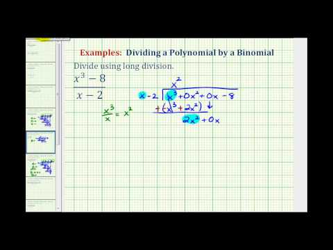 Ex 4: Divide a Polynomial by a Binomial Using Long Division | Math Help ...