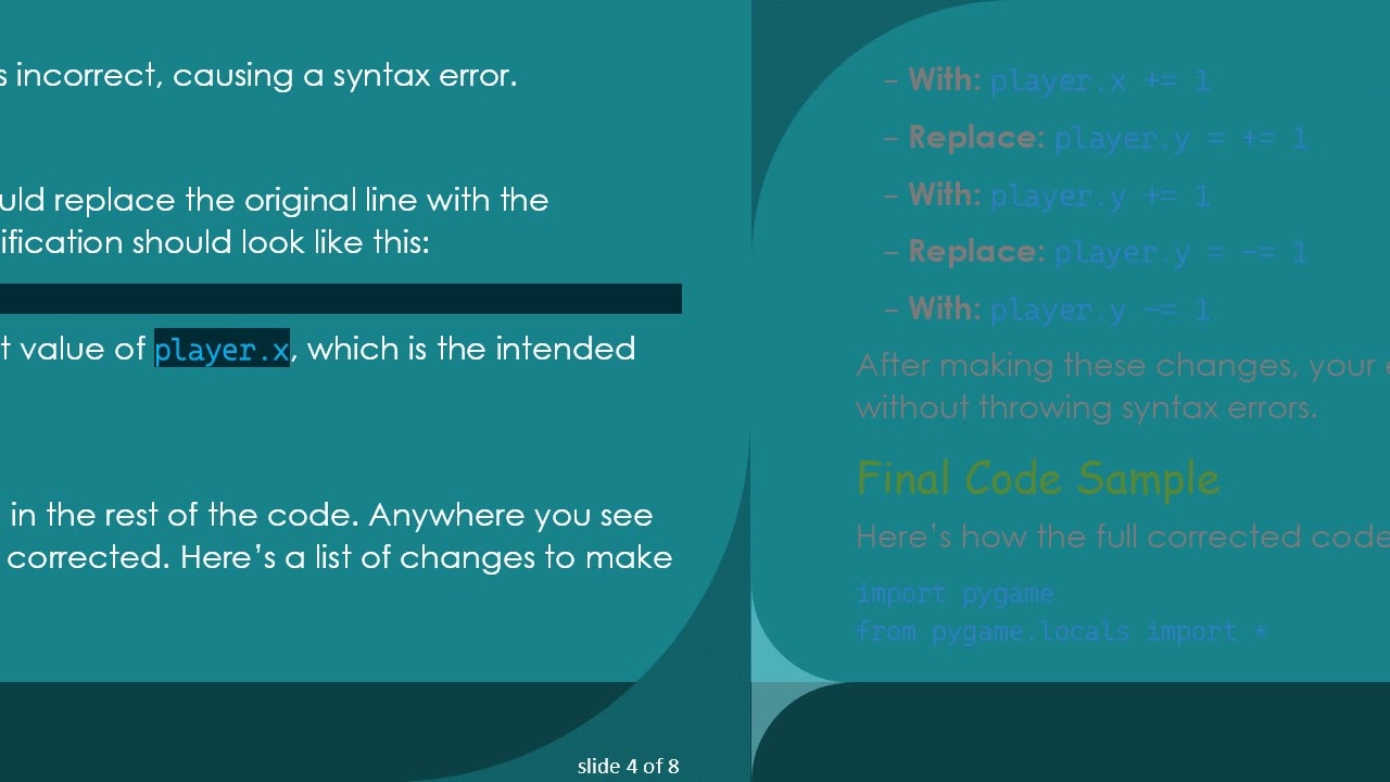 Solving the Pygame Invalid Syntax Error: Common Mistakes and Solutions