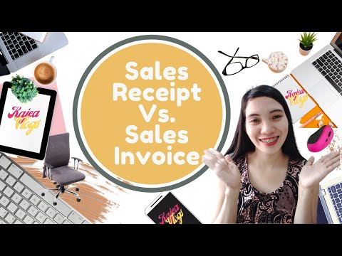 SALES RECIEPT VS SALES INVOICE | Kajea Vlogs