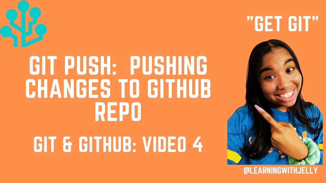 Git Push - Pushing Changes to GitHub Repo:  Git and Github Tutorial Series (Video 4)