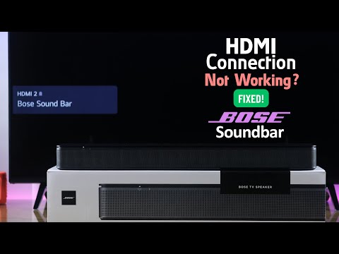 Bose TV Speaker: HDMI Connected But No Sound? - Fixed!