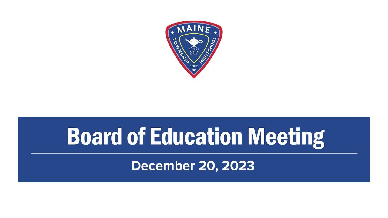 December 20, 2023 - Board of Education Meeting