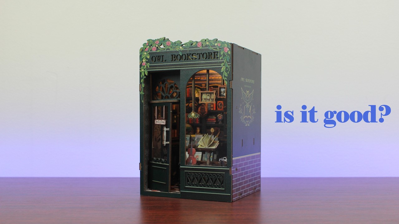 Cutebee Owl BookStore Book Nook Build & Review!