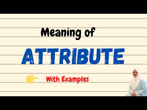 Daily vocabulary | Attribute Meaning | Vocabgram
