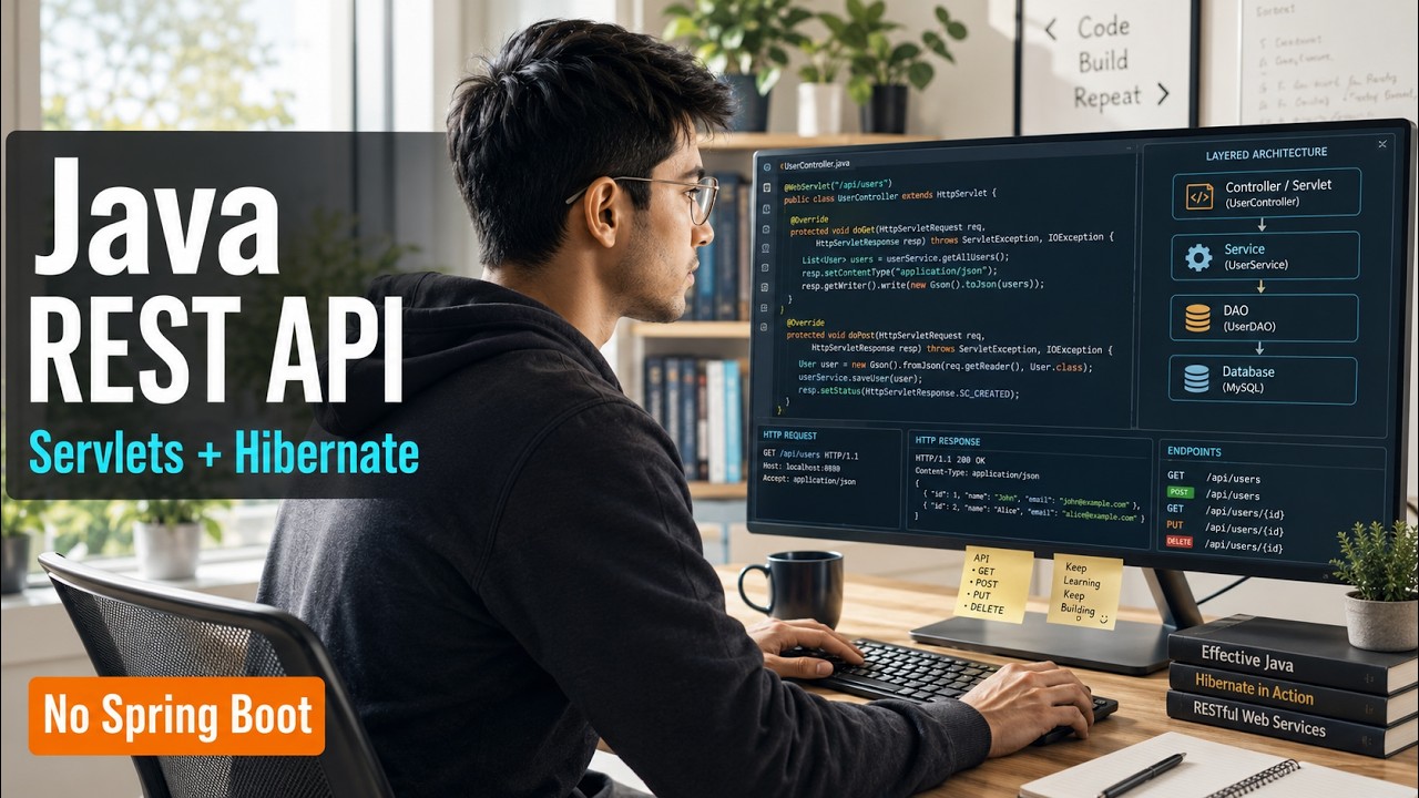 Build a Complete REST API using Java Servlets and Hibernate | Full CRUD Project Tutorial