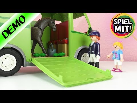 Playmobil Pferdetransporter *NEU* Pferde Film mit Hannah Vogel + Aufbauen + Demo | Spiel mit mir