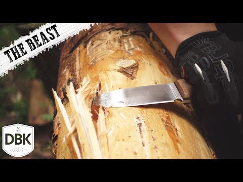 The BEAST knife! Destroying the honeybadger