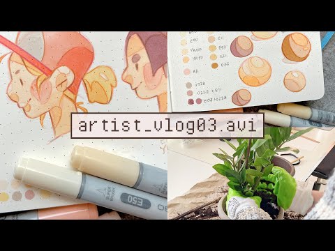 Skin color Copic markers! βΏ Artist Vlog 03