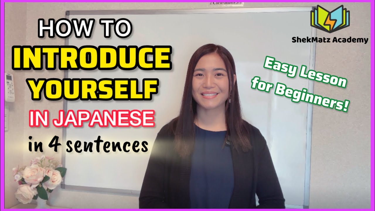HOW TO INTRODUCE YOURSELF in JAPANESE | EASY for BEGINNERS | FREE TUTORIAL