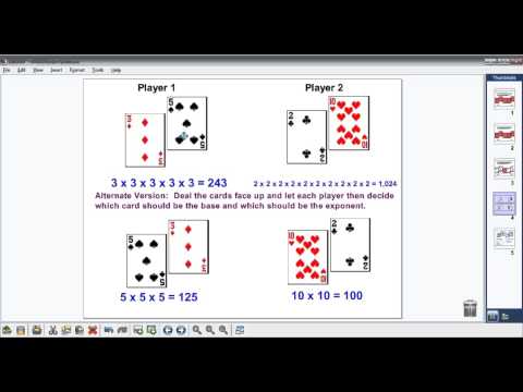 Exponential Notation Game