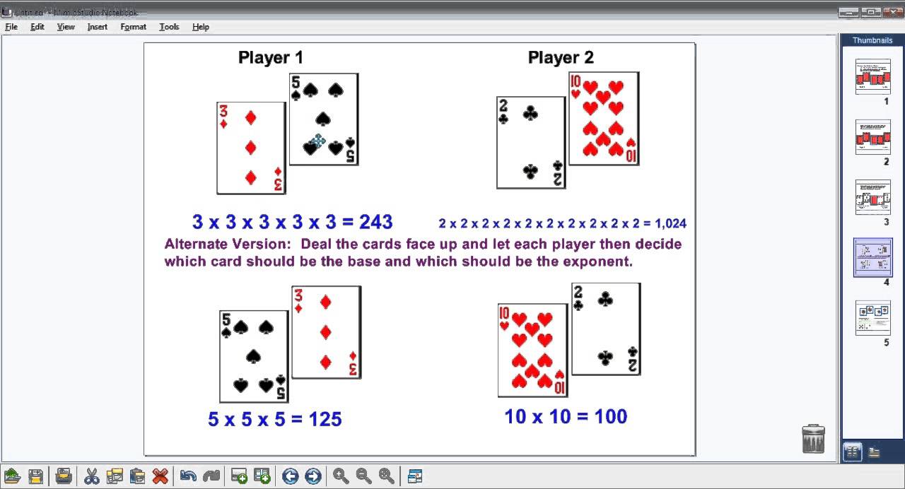 Exponential Notation Game