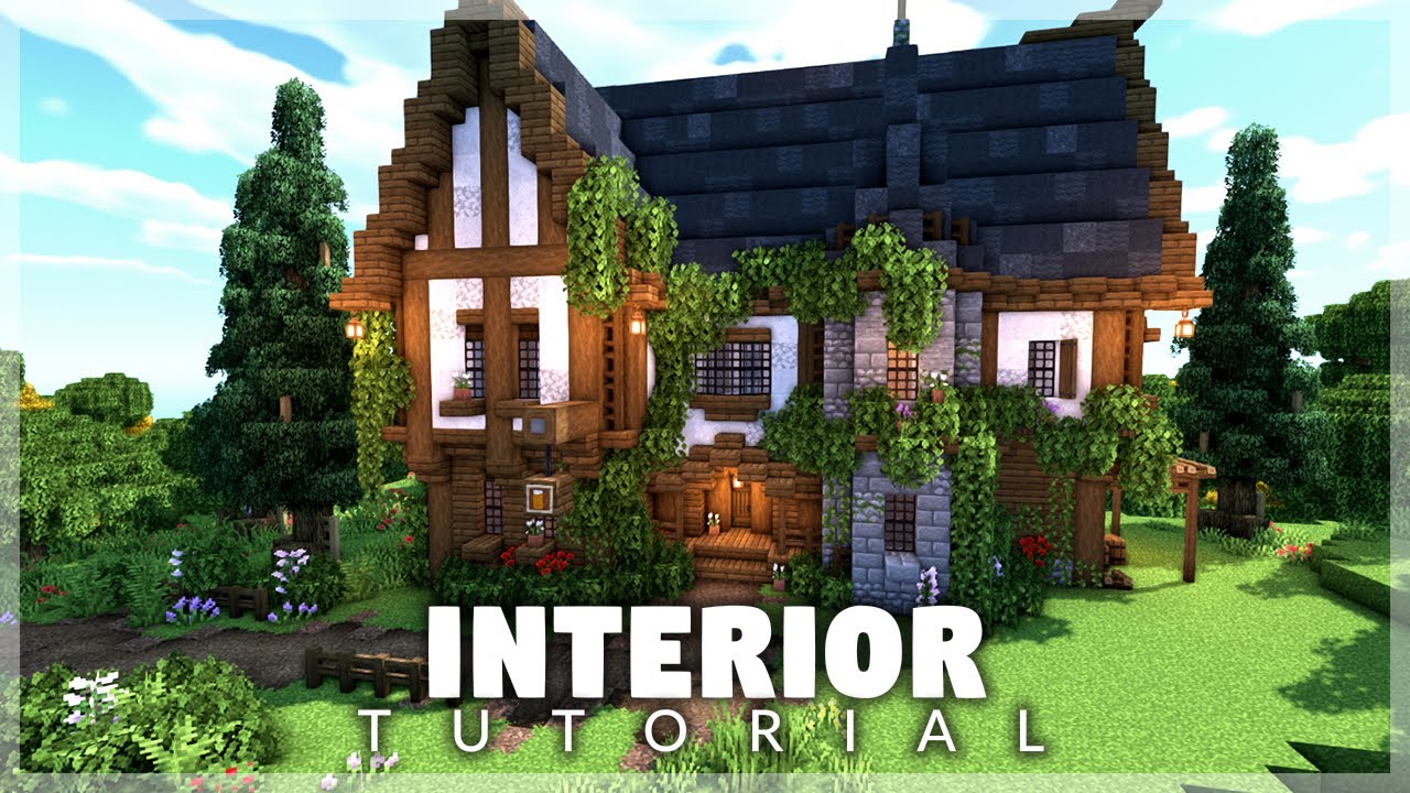 Minecraft: How to Build a Tavern/Inn Interior Tutorial