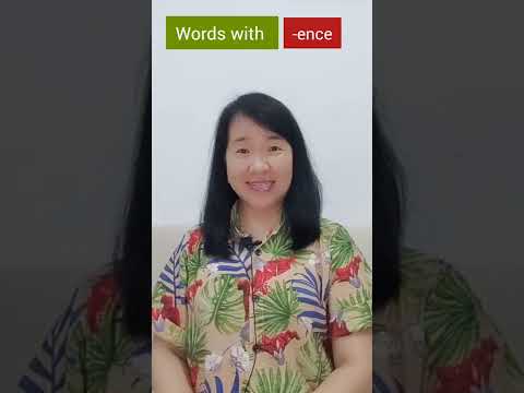 Words with -ence #pronunciation #learnenglish #shorts