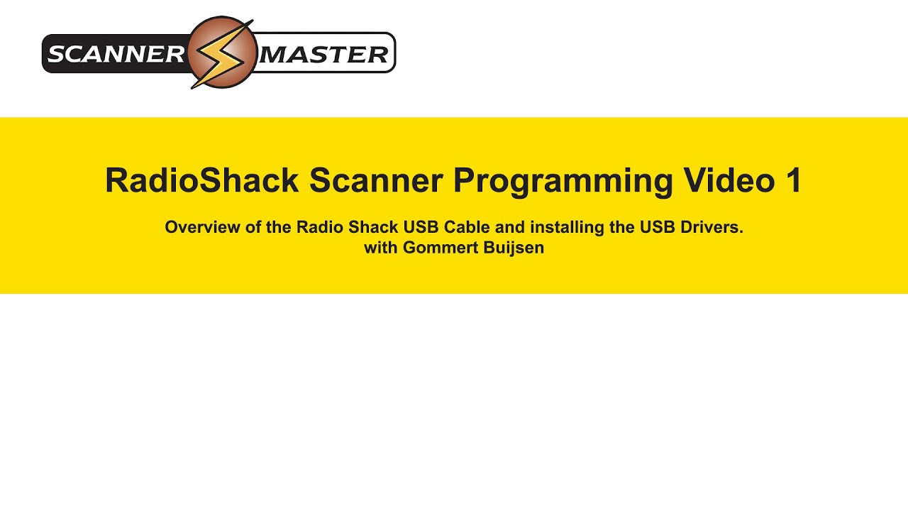 RadioShack Scanner Programming Video 1 by Scanner Master