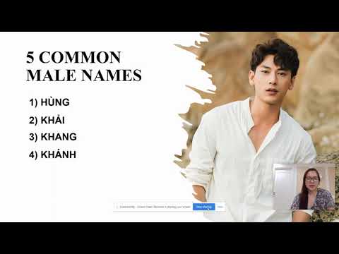 How to pronounce 5 common male names in Vietnamese- Part 4- Northern accent