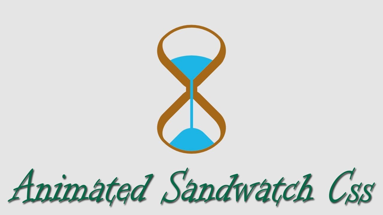 Animated sandwatch loader css | css loading animation | cool css effects