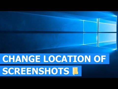 How to change the location of the default Screenshots folder in Windows 10