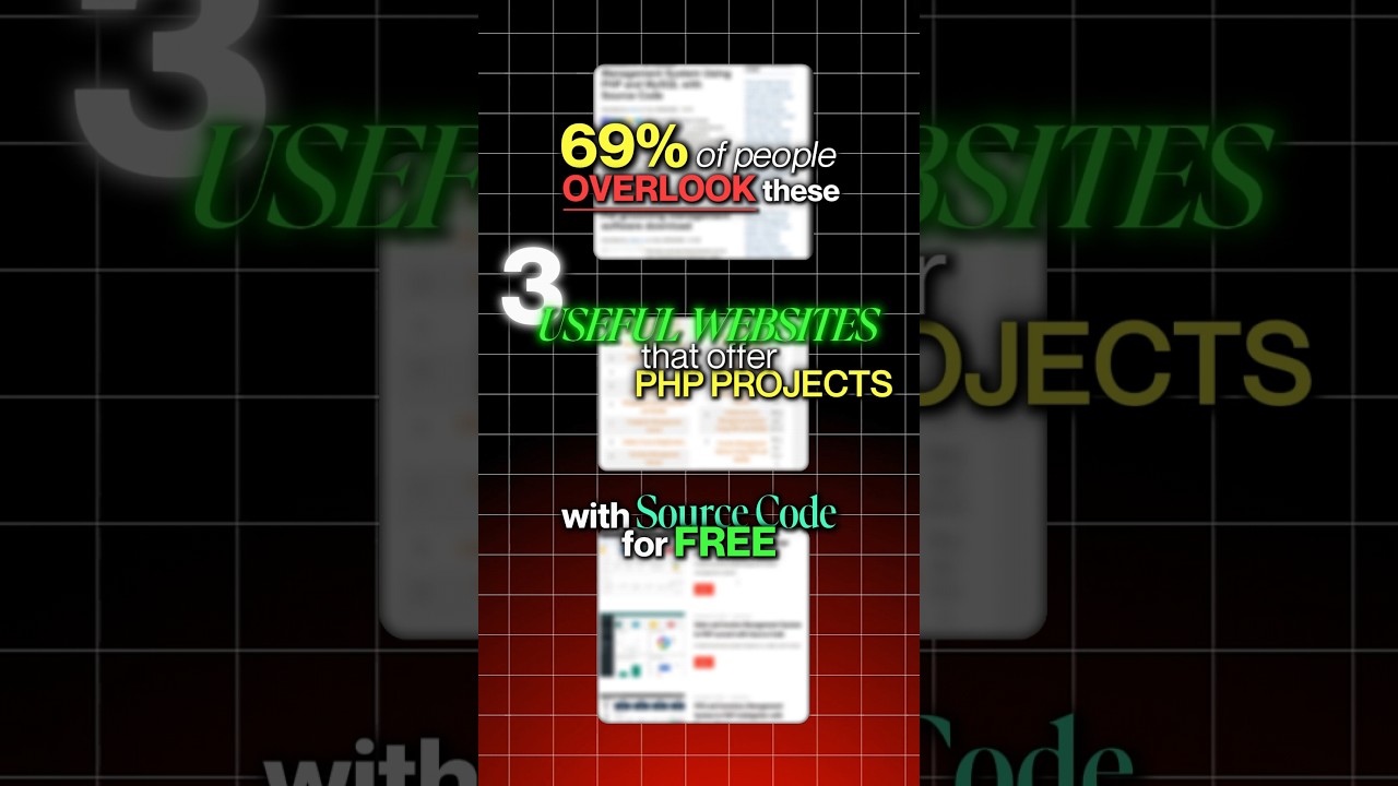 3 Useful Websites that offer PHP Projects with source code for free