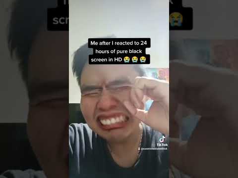 Me After I Reacted To 24 Hours of Pure Black Screen in HD 😭 😭 😭