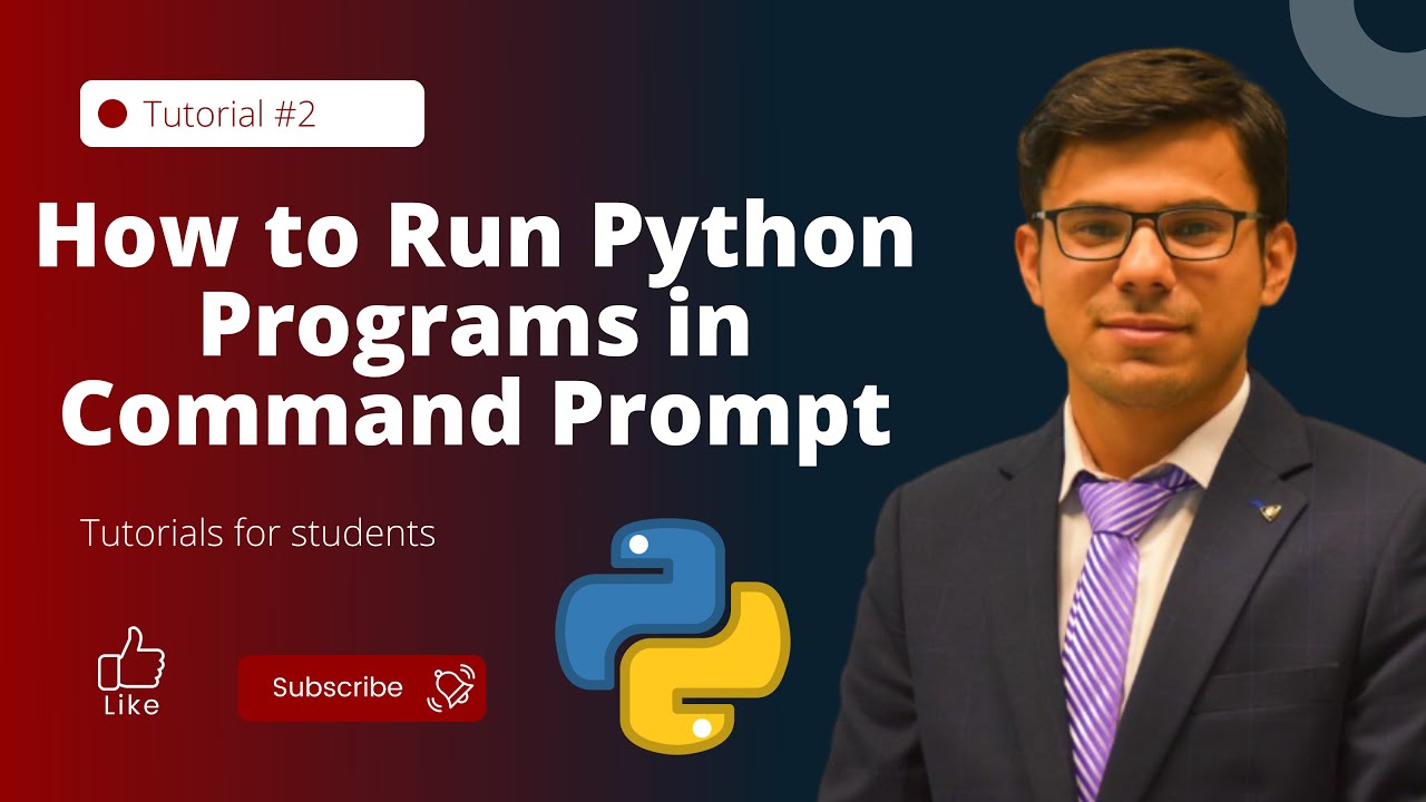 How to run Python programs in command prompt | Python Tutorials for Beginners