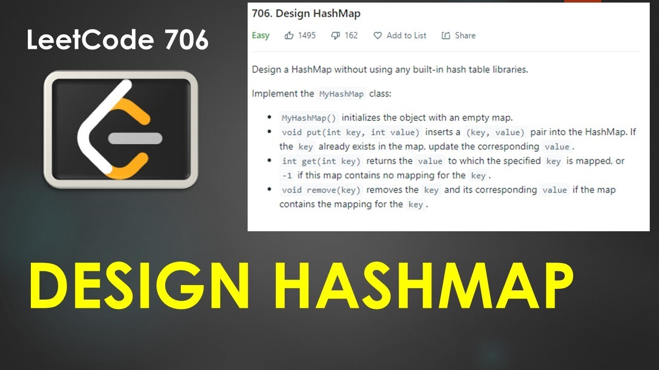 Design HashMap | LeetCode 706