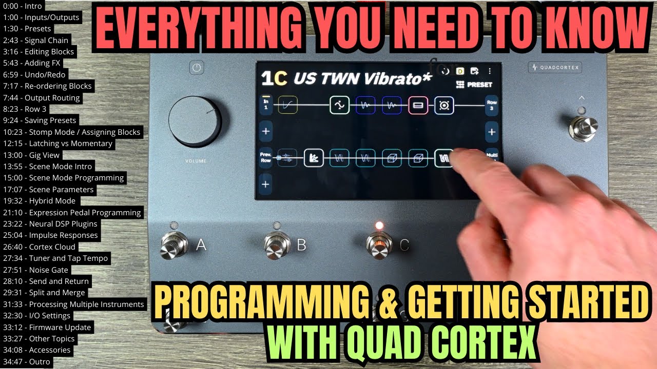 PROGRAMMING and GETTING STARTED w/ Quad Cortex: In-Depth Guide