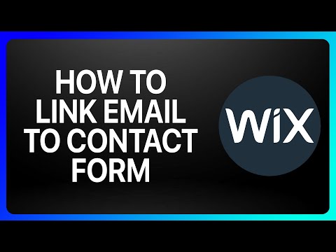 How To Link Email To Contact Form Wix Tutorial