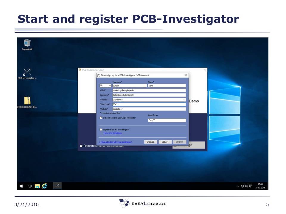 How to register PCB-Investigator?