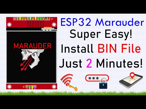 Super Easy! Install ESP32 Marauder BIN File in Just 2 Minutes!