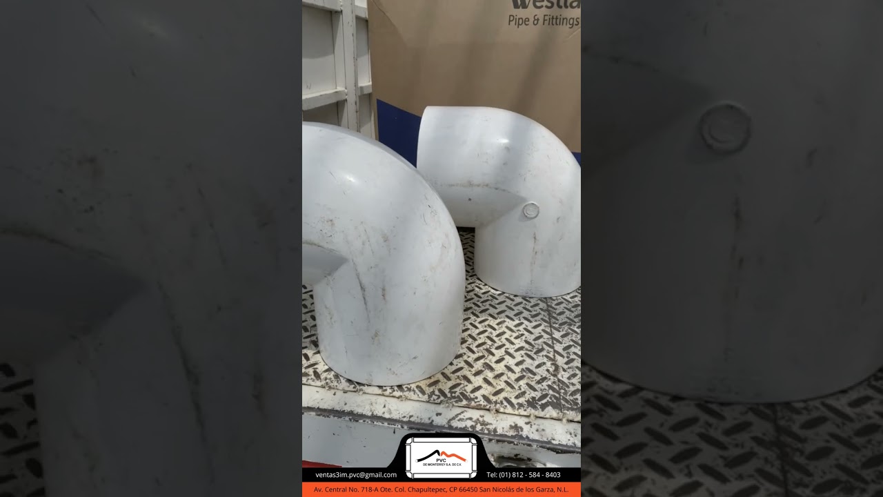 Codos PVC CED. 40 de 90 y 45 grados 8 pulgadas. #shorts