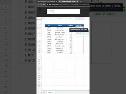 Conditional IF Statement Using Checkboxes in Google Sheets #shorts #howto #tutorial