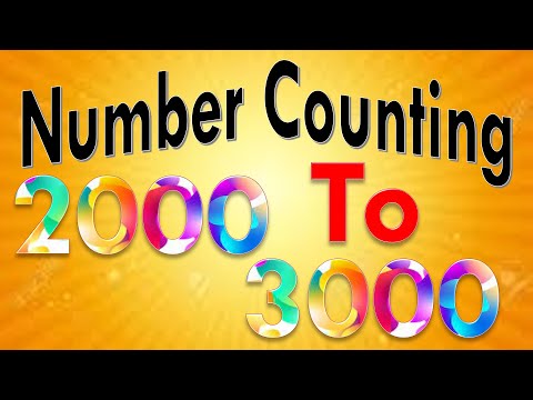 Numbers 2000 to 3000 // 2000 to 3000 Numbers counting //2000 se 3000 tak ginti English me