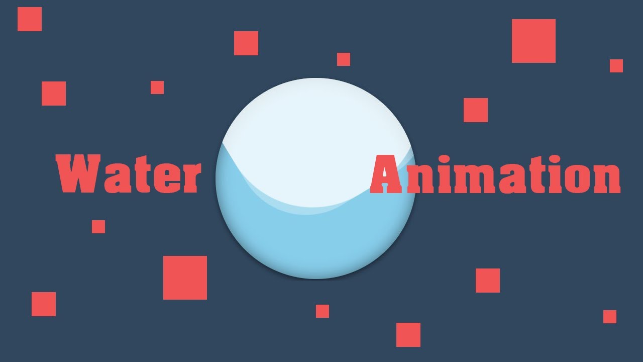 Pure Css Water Wave Loading Animation | Animation Effects