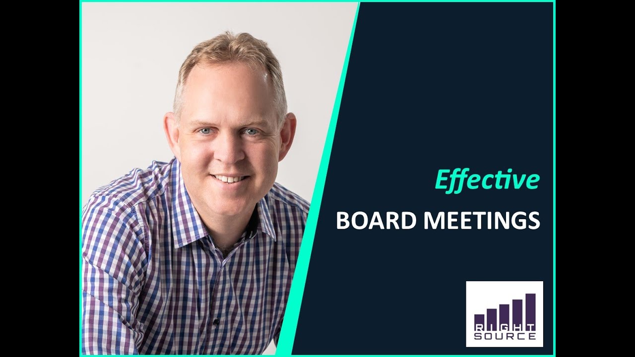 Effective Board Meetings