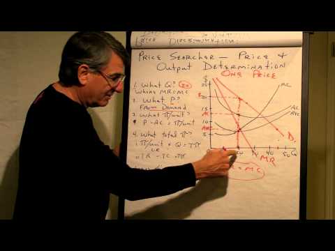 Price and Output Determination for a Price Searcher