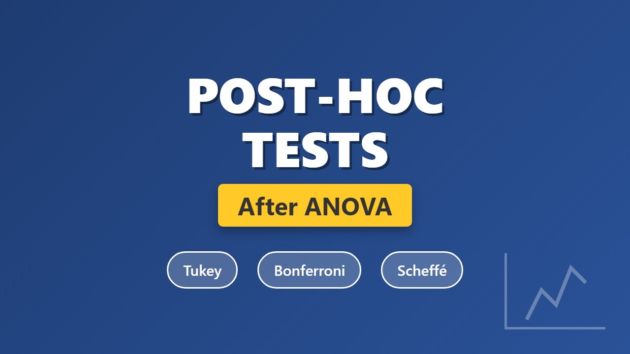 Post-Hoc Tests Explained: Tukey, Bonferroni & Scheffé (ANOVA)