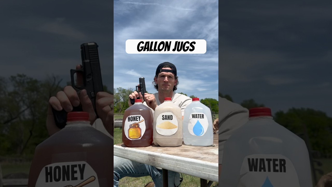 Shooting Different Gallon Jugs With a 9mm Glock