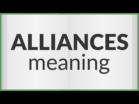 Alliances | meaning of Alliances