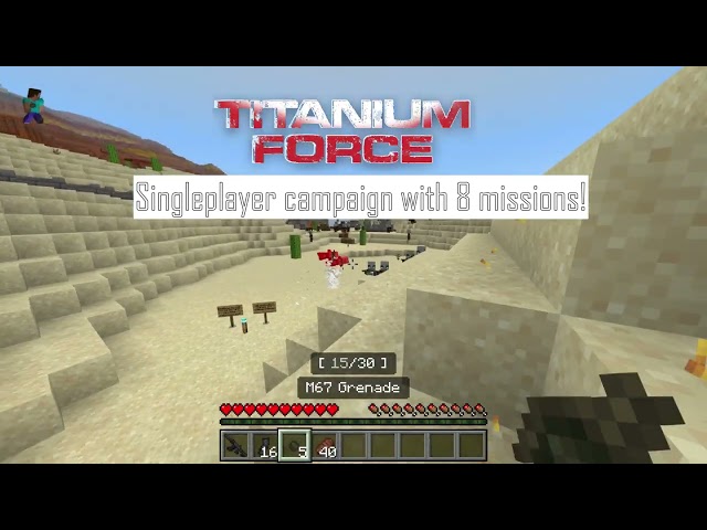 Titanium Force - First Person Shooter Minecraft Map