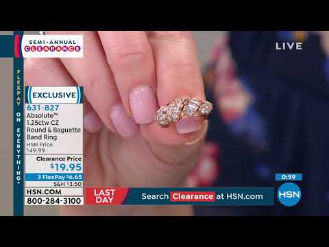 Absolute 1.25ctw CZ Sterling Silver Round and Baguette B...