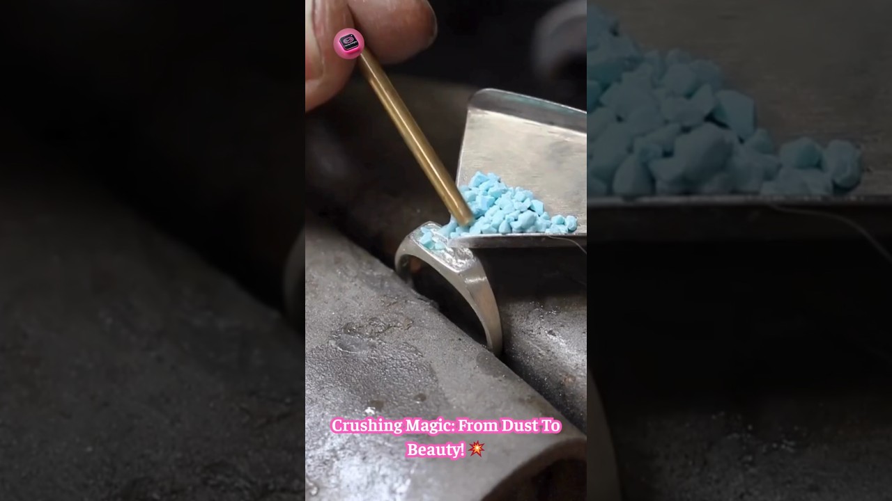 Gemstone Magic: Watch Rough Stones Become DAZZLING Rings! #JewelryMaking #LapidaryArt #Satisfying ✨💎