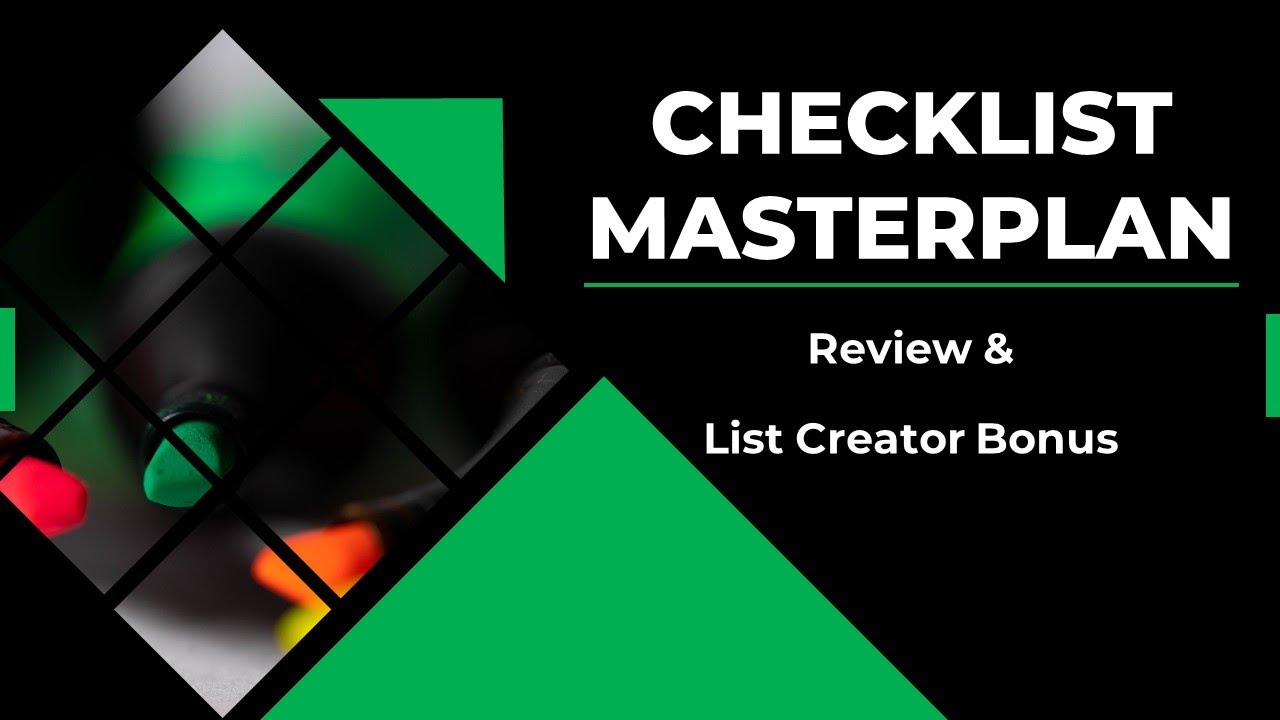 Checklist Masterplan Review and Bonus