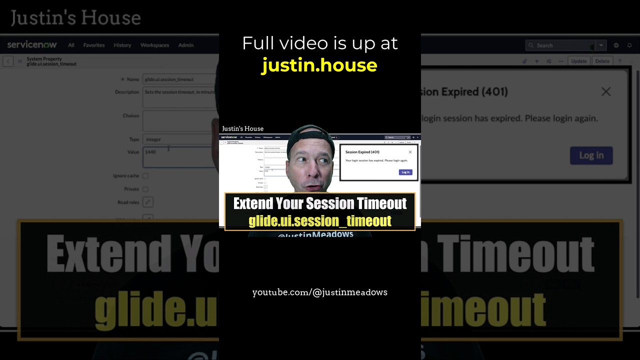 Extend Your Instance Session Timeouts #servicenow #ui #ux #sessionmanagement #login #timeout