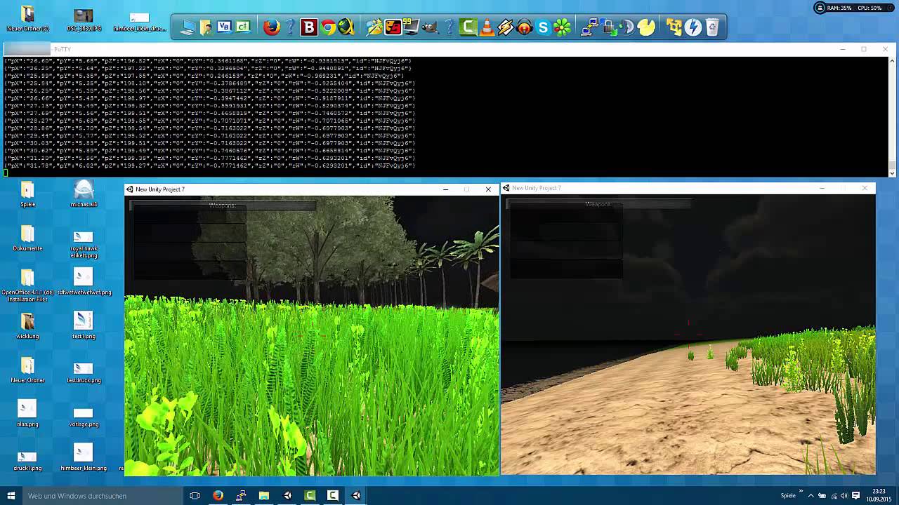 Unity3D socket.io Client/Server demonstration [#2]