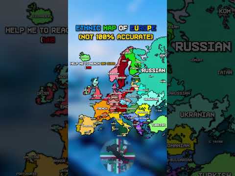 Ethnic map of Europe #mapping #europe #shorts #ethnicity
