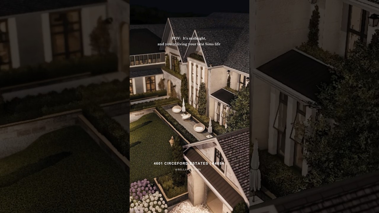 🌌4601 Circeford Estates | 64x64 | The Sims 4 Build #simsbuilder #sims4 #sims #sims4cc #sims4build