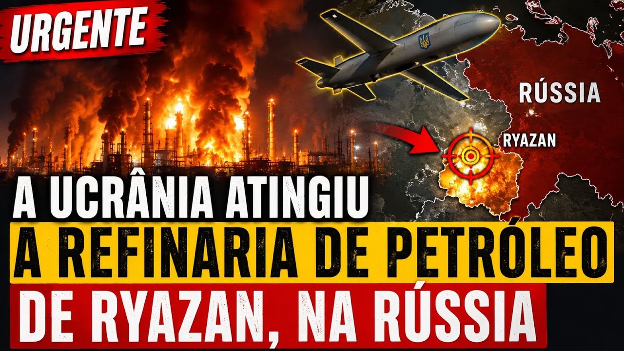 URGENTE | UCRÂNIA DESTRÓI GRANDE  REFINARIA PRÓXIMA A MOSCOU