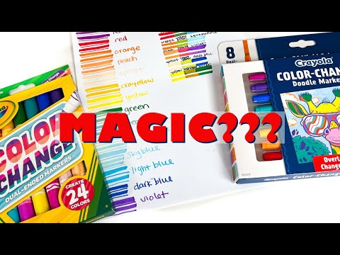 Are the Markers Magic? NEW! Crayola Color Change Markers.