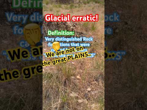 Glacial erratic? No, Rock formation! Geological lies.. I have some theories..