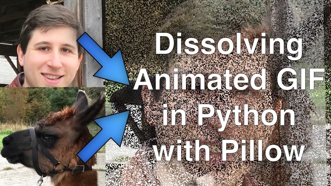 Creating a Dissolving Animated GIF in Python via Pillow
